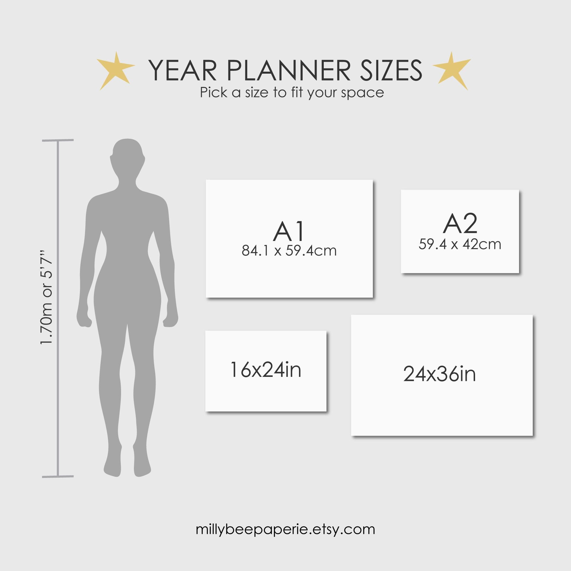 2026–2027 Fiscal Year Wall Planner | April to March Annual Overview ...