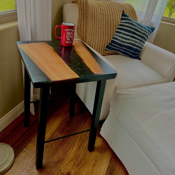Epoxy End Table - Etsy