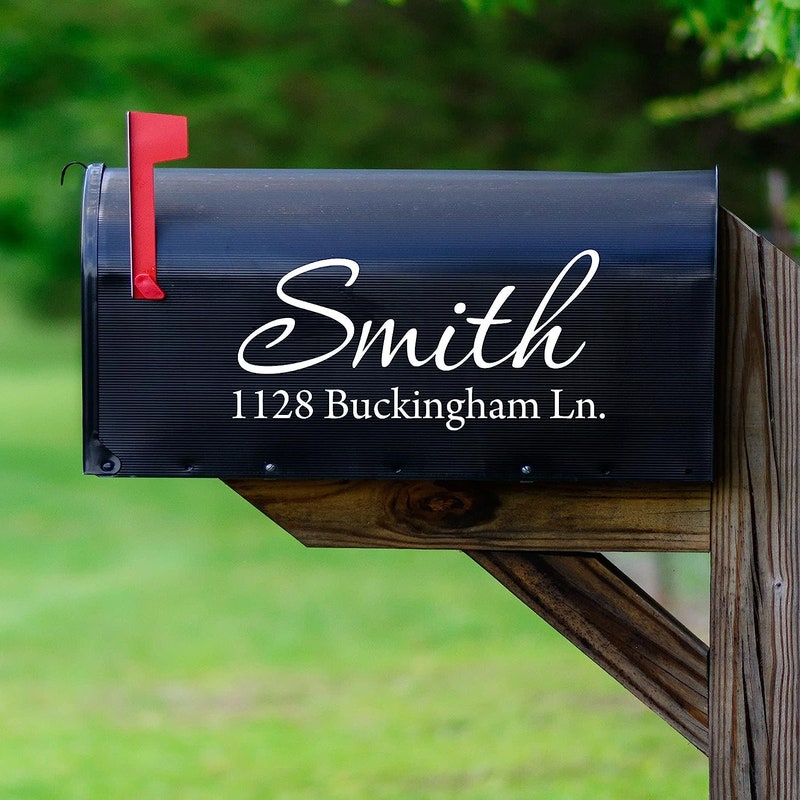 Mailbox Name and Number - Etsy