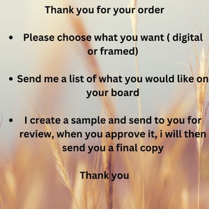 Personalized 2023 Framed Vision Board Vision Board Template, Vision ...