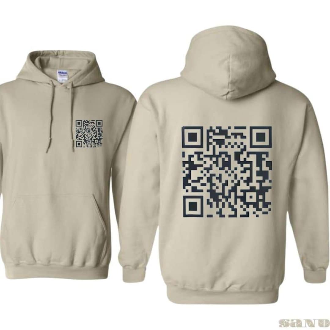 QR Code FU Hoodie, Funny Gift, QR Code Sweater Tshirt. Gift for All ...