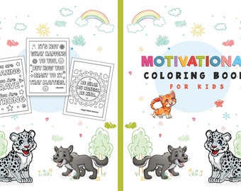 Motivational Inspirational Quotes Coloring Book for Kids 100 Pages - Etsy