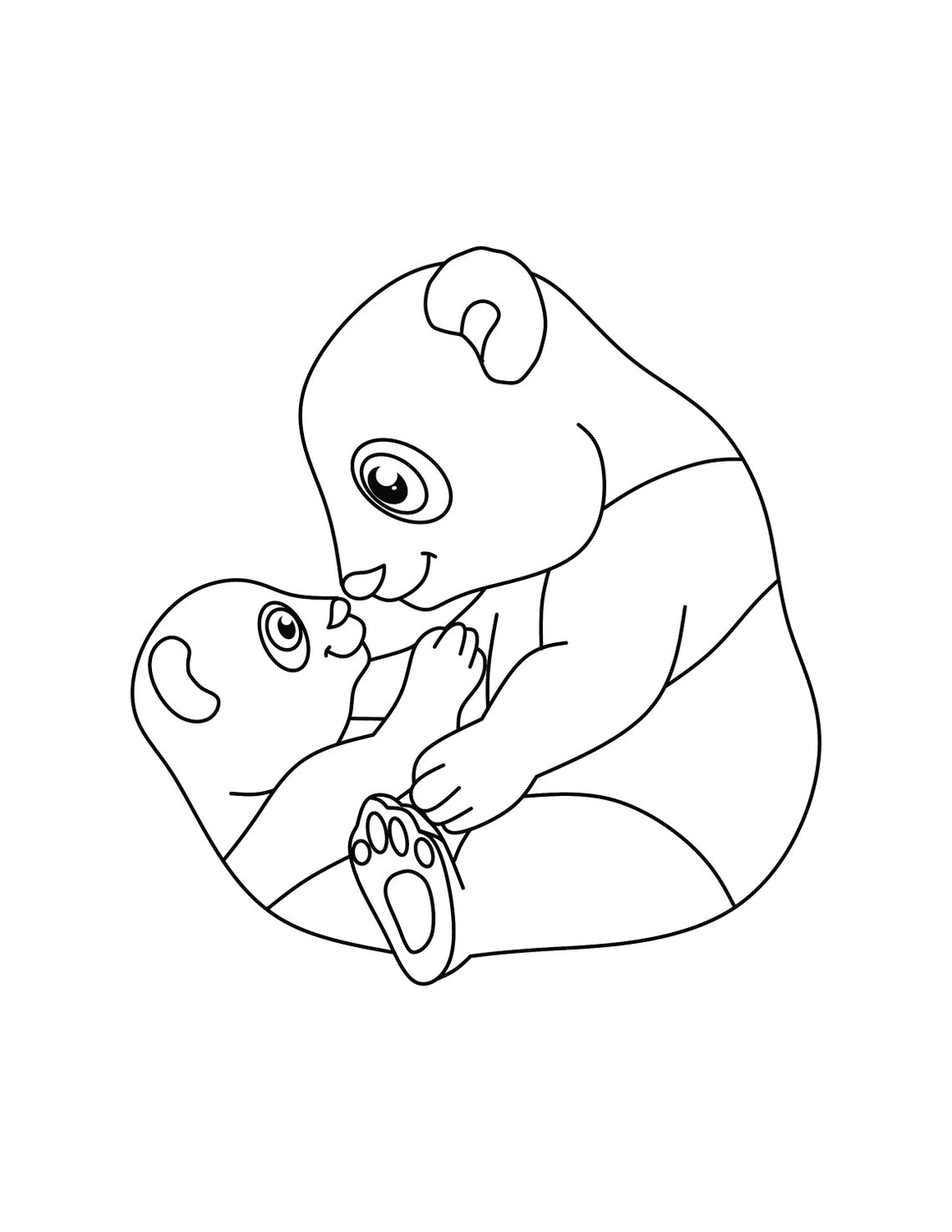 Mothers Day Animal Coloring Pages - Etsy