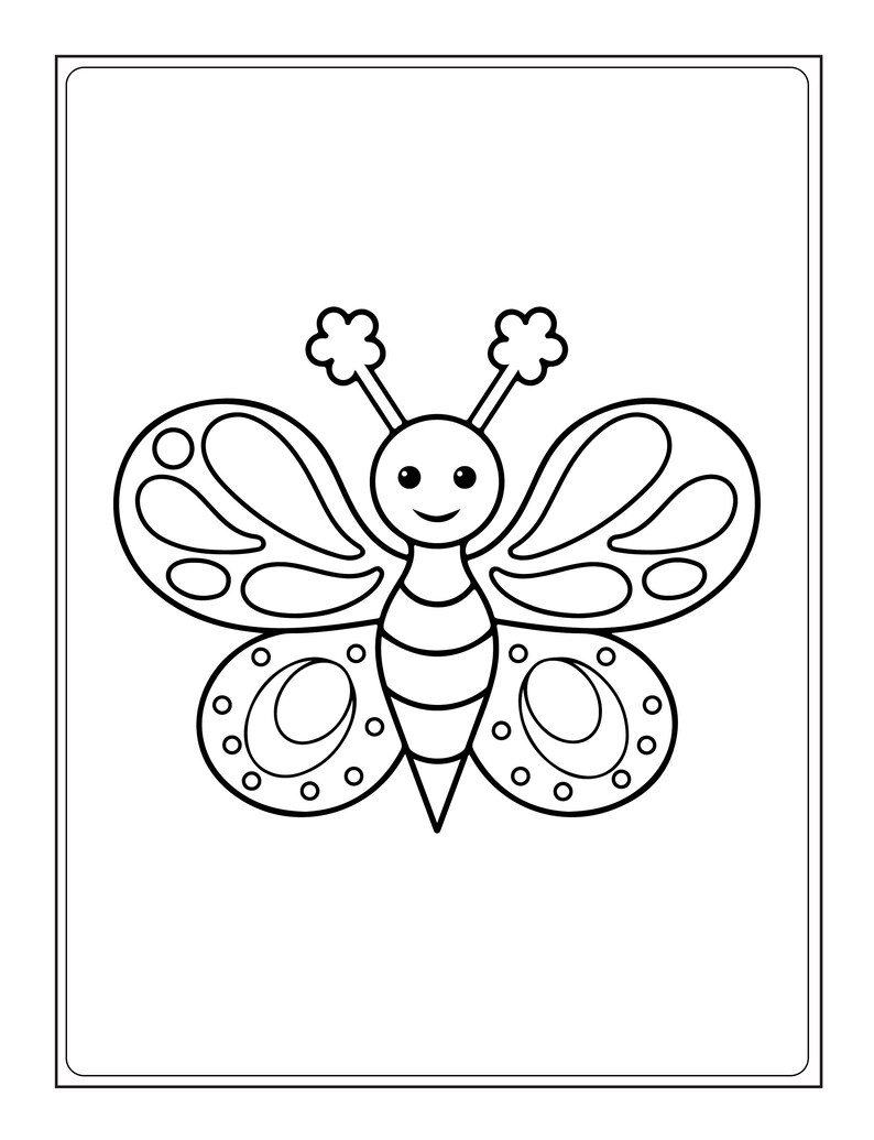 Butterfly Coloring Book for Kids - Etsy