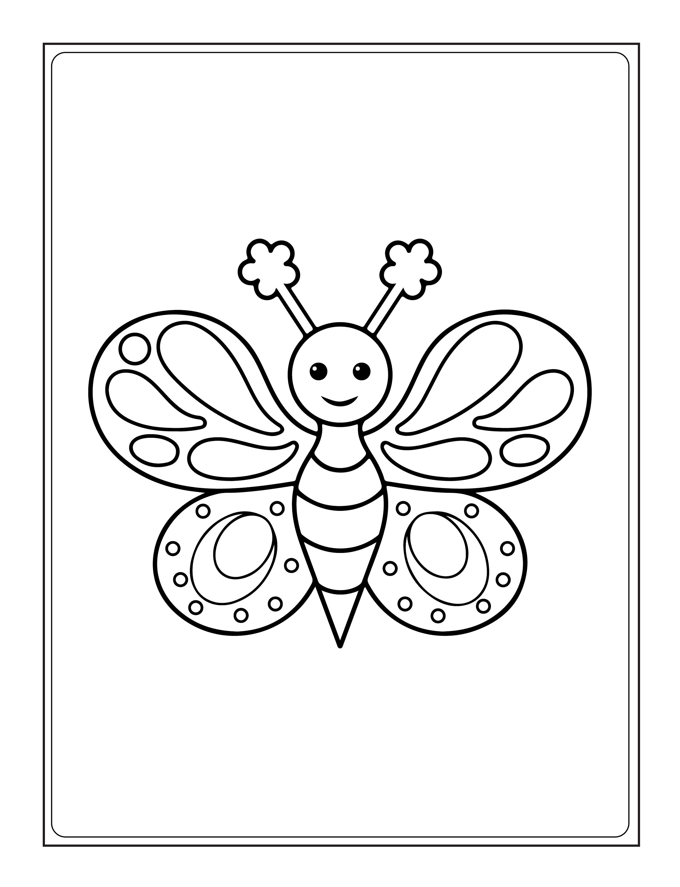 Butterfly Coloring Book for Kids - Etsy