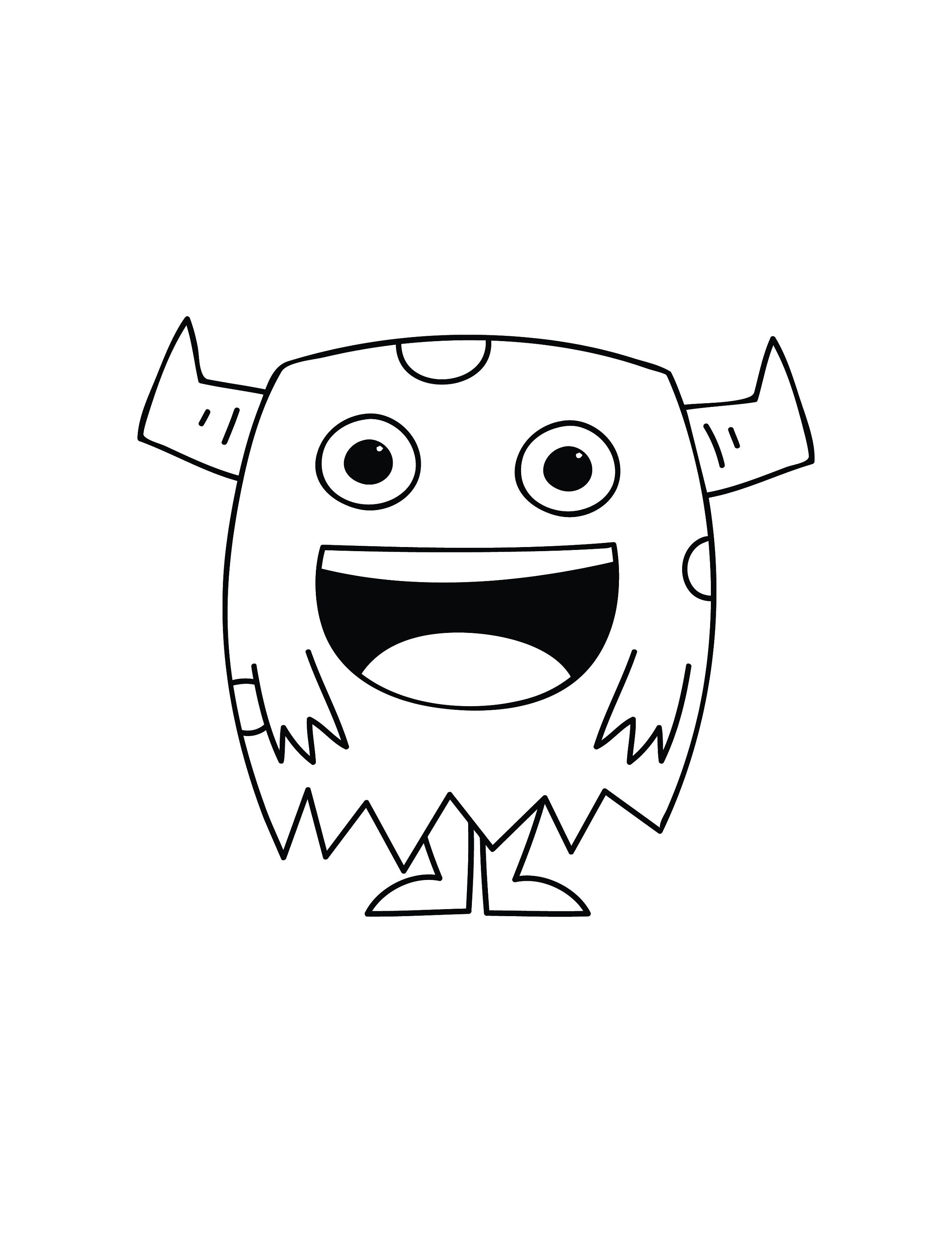 Big Monster Coloring Book for Kid - Etsy