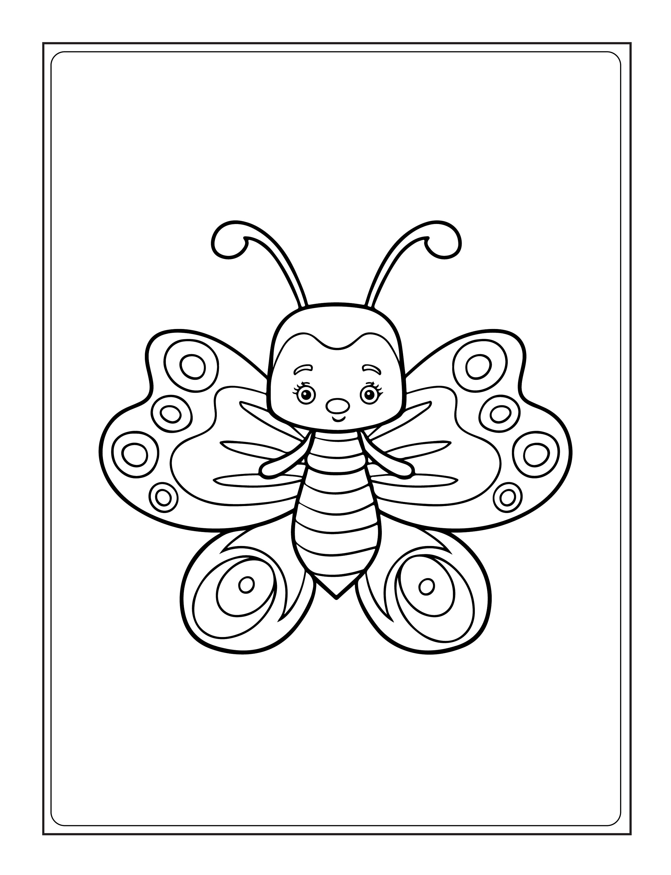 Butterfly Coloring Book for Kids - Etsy