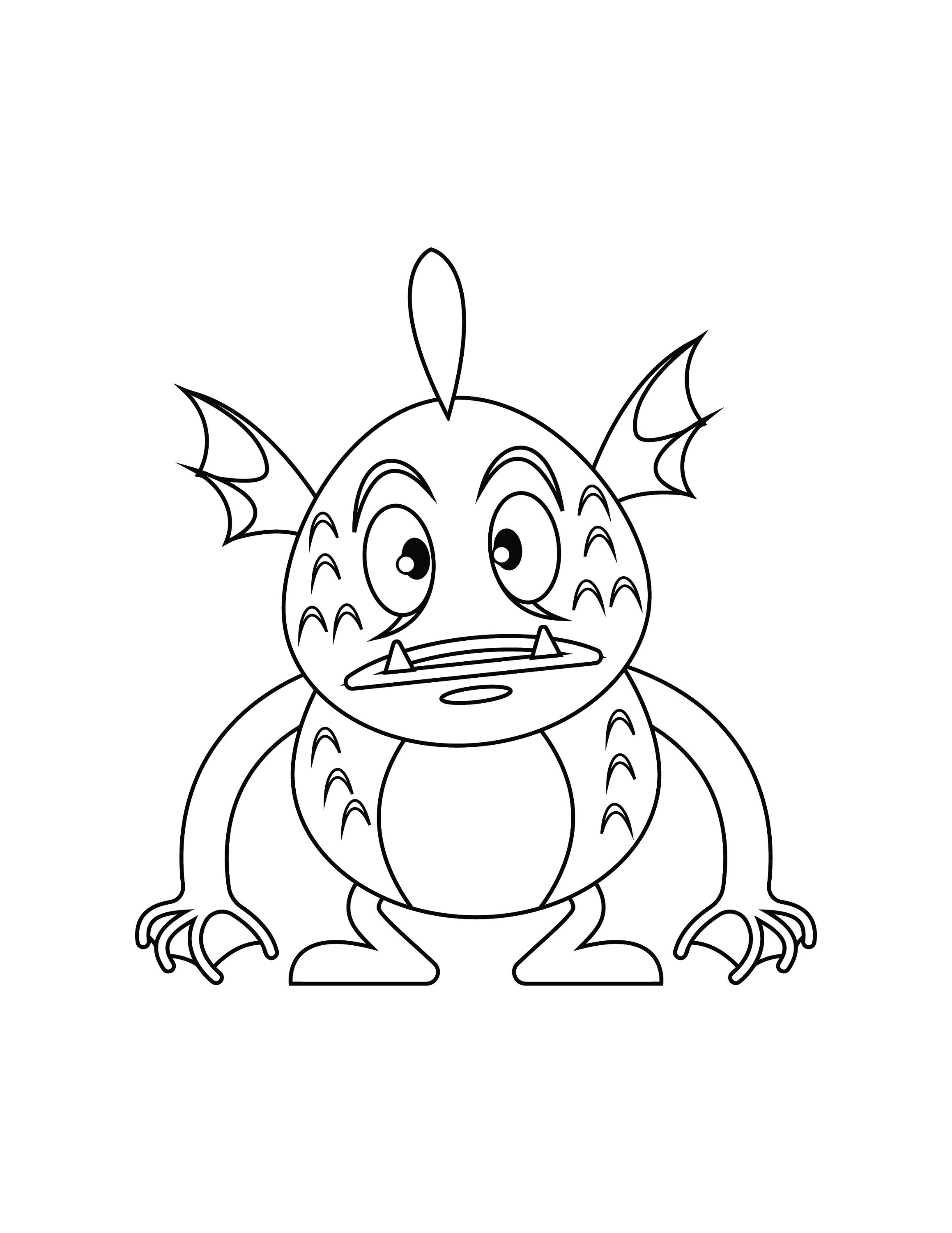 Big Monster Coloring Book for Kid - Etsy