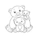 Mothers Day Animal Coloring Pages - Etsy