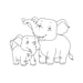 Mothers Day Animal Coloring Pages - Etsy