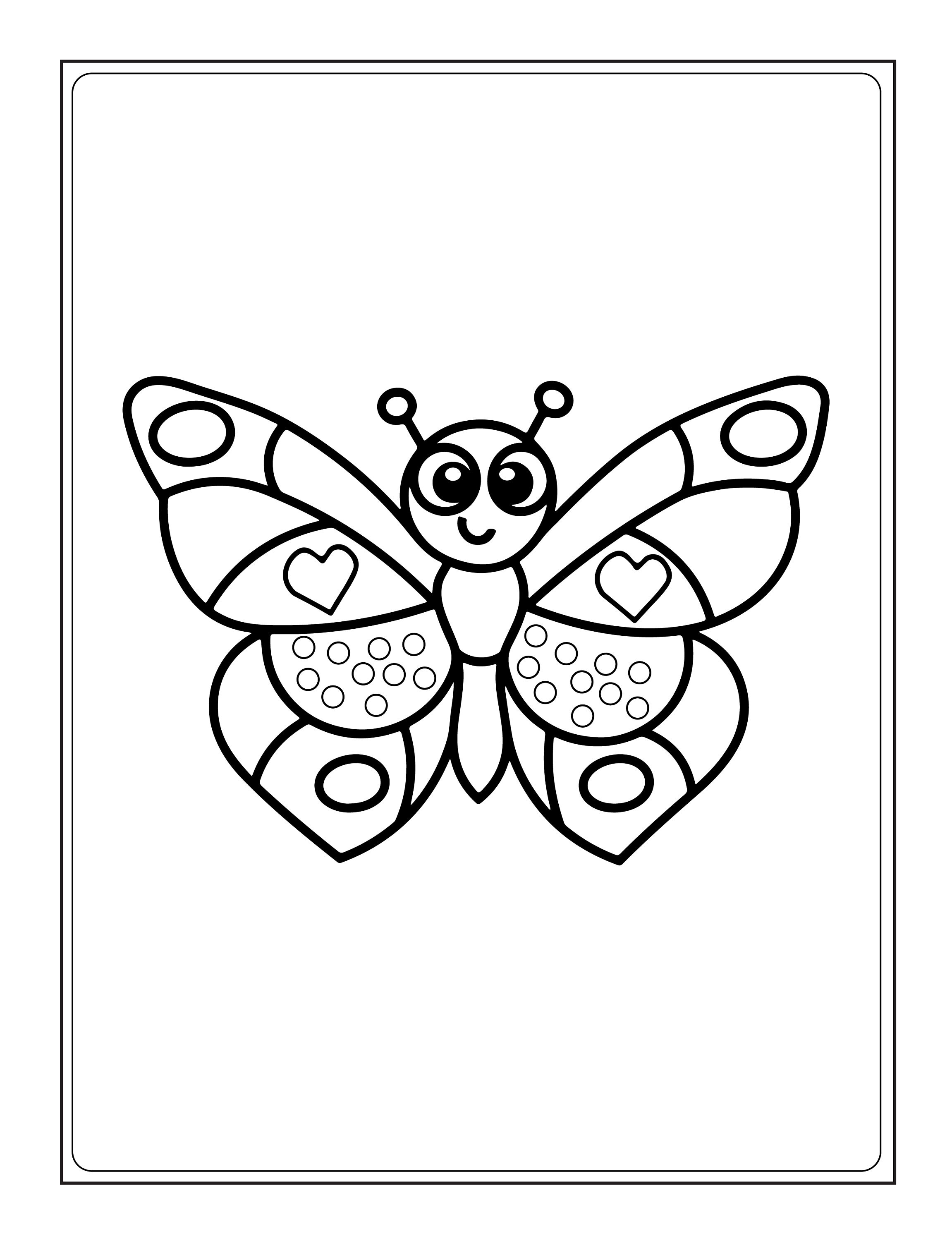 Butterfly Coloring Book for Kids - Etsy