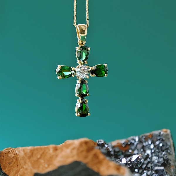 Gemstone Cross - Etsy