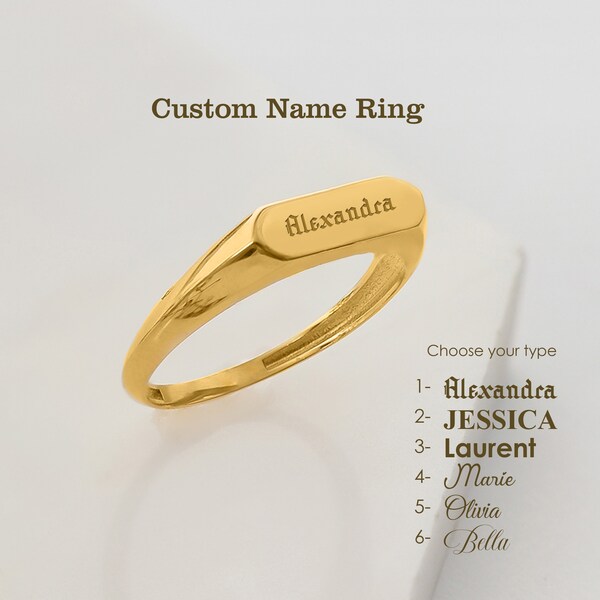 Engraved Ring - Etsy