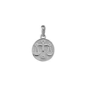 14K Solid Gold Libra Necklace, Coin Necklace, Libra Zodiac Necklace ...