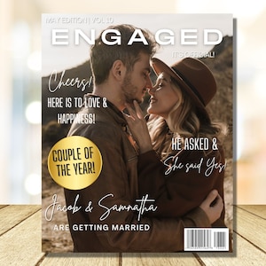 CUSTOM Magazine Cover, Digital File, Personalized Magazine Cover ...