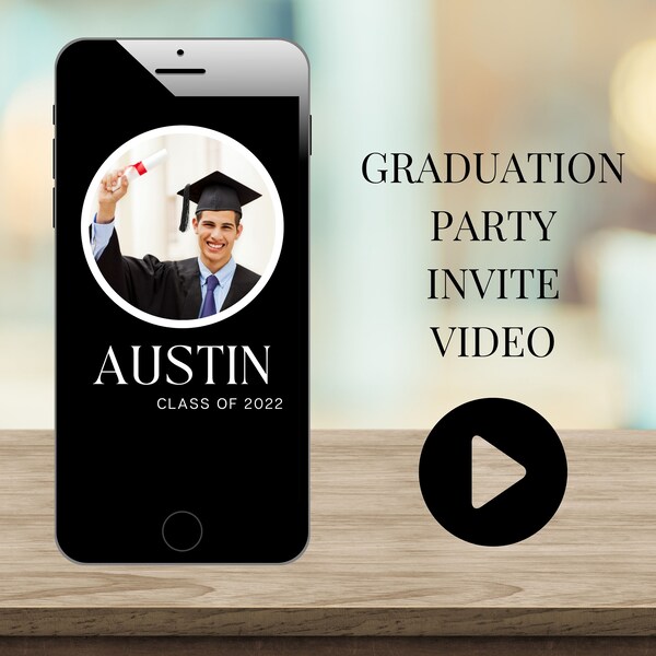 Animated High School Graduation Invitation - Etsy