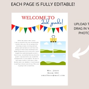 Teacher Welcome Packet, 8 Pages, Back to School Packet, Meet Your ...