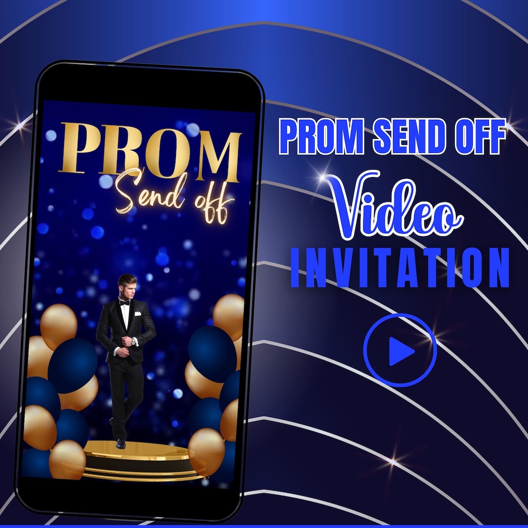 Prom Send off Video Invitation, Prom Send off Evite, Prom Send off ...