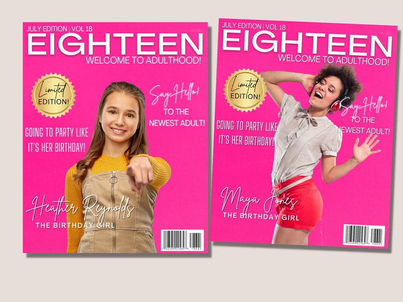 CUSTOM Magazine Cover Digital File Personalized Magazine - Etsy