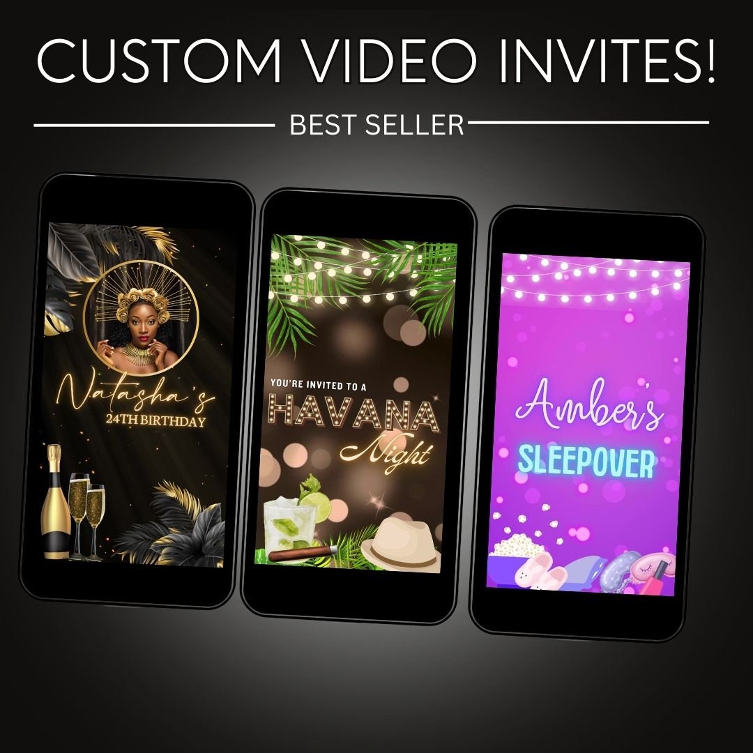 Custom Video Evites, Custom Invitations, Video Slideshows, Special ...