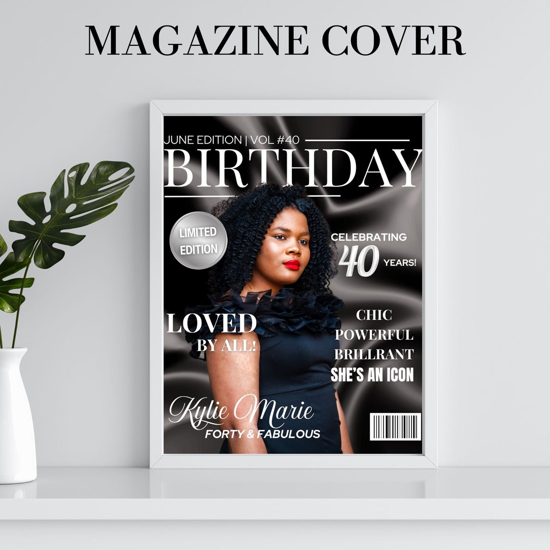 CUSTOM Magazine Cover, Digital File, Personalized Magazine Cover, Any ...