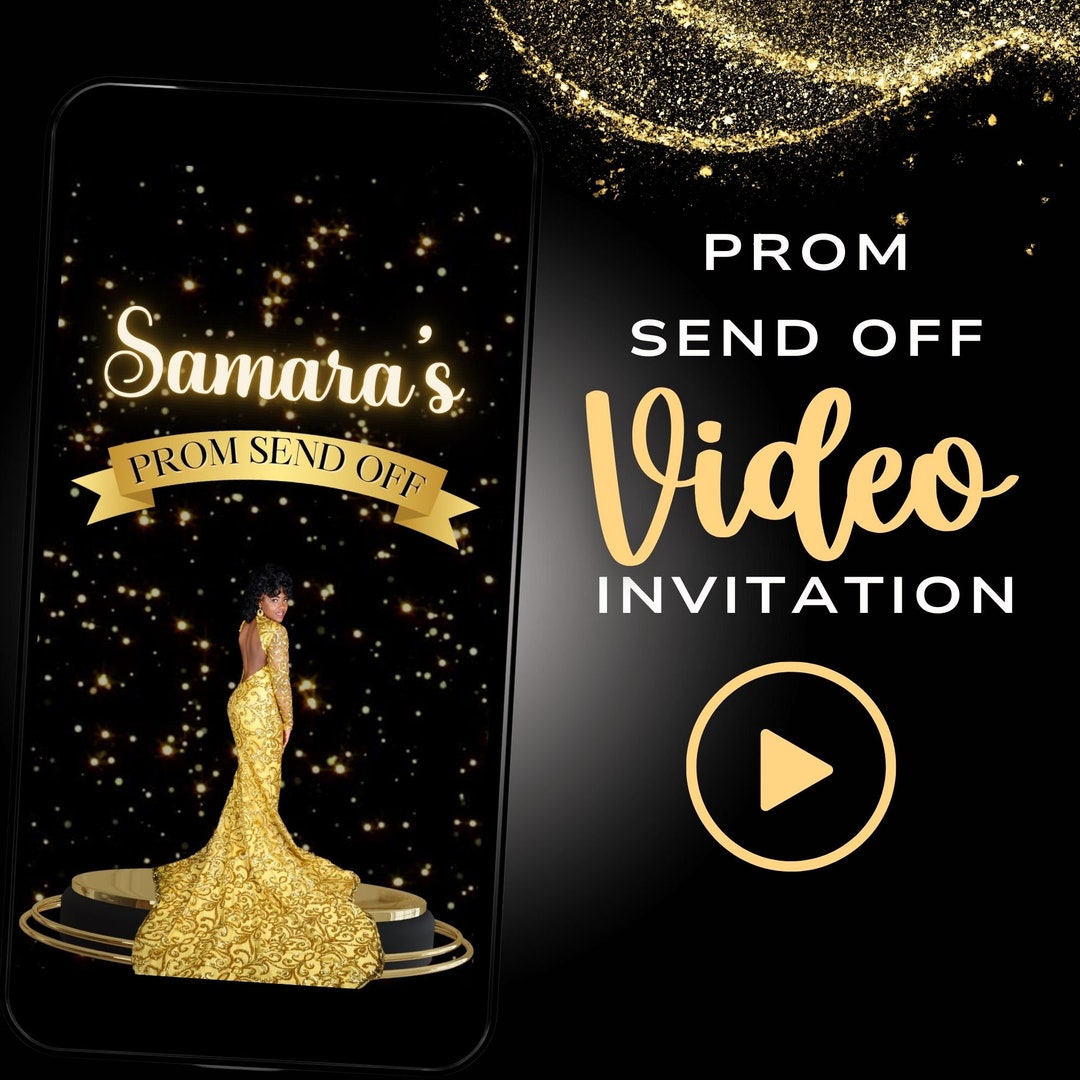 Prom Send off Video Invitation, Prom Send off Evite, Prom Send off ...