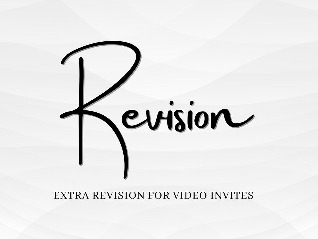 Video Invite Revision, Party Detail Change Request, Change Request - Etsy