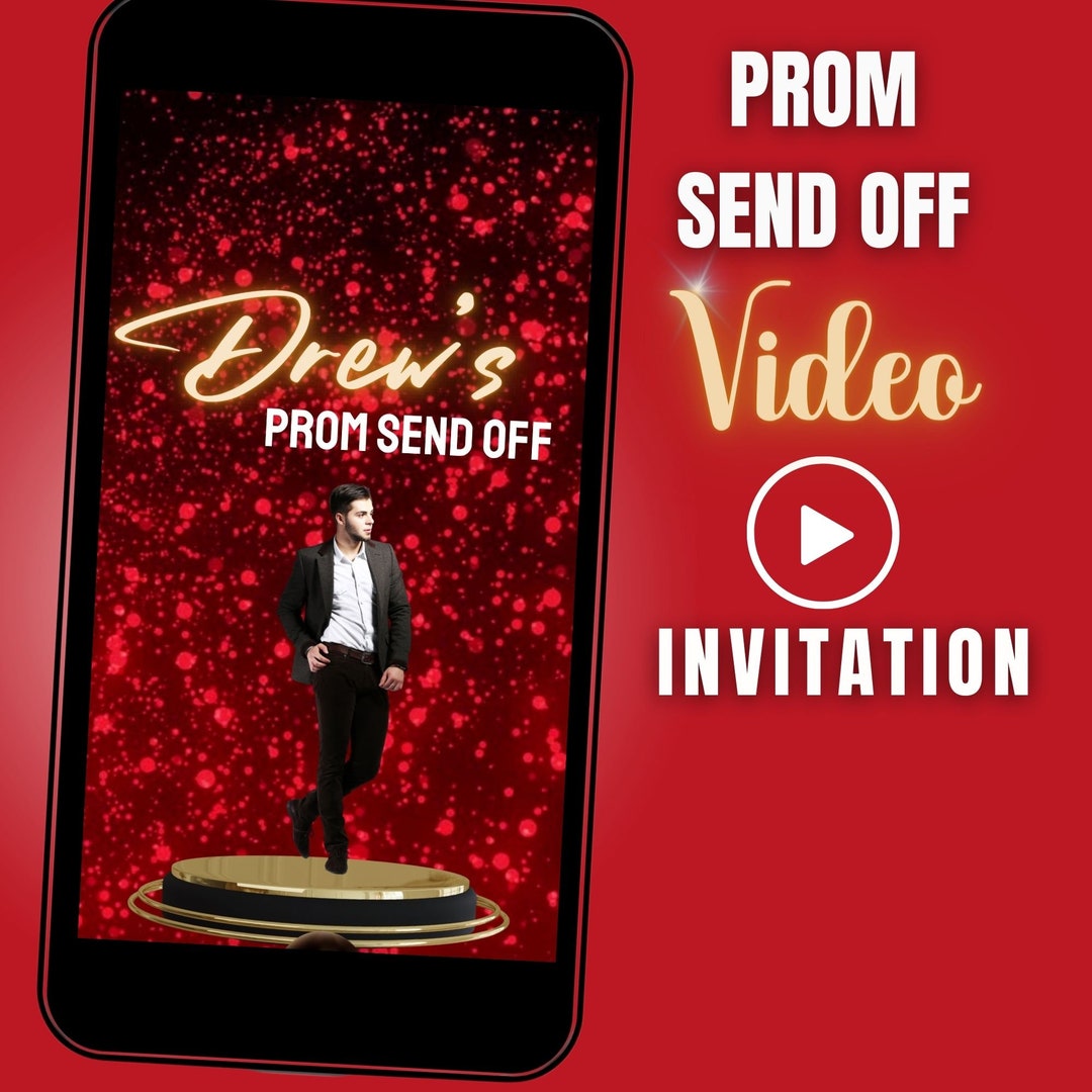 Prom Send off Video Invitation, Prom Send off Evite, Prom Send off ...