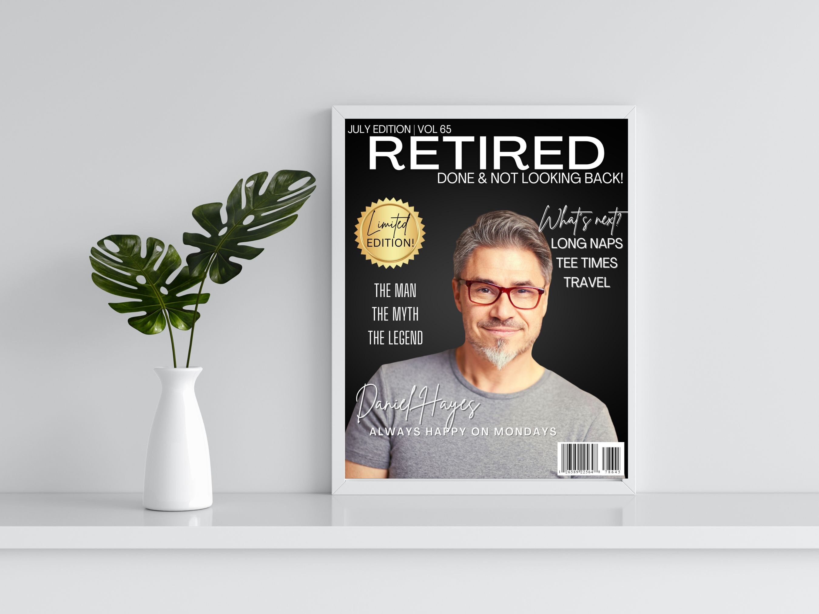 CUSTOM Magazine Cover, Digital File, Personalized Magazine Cover ...