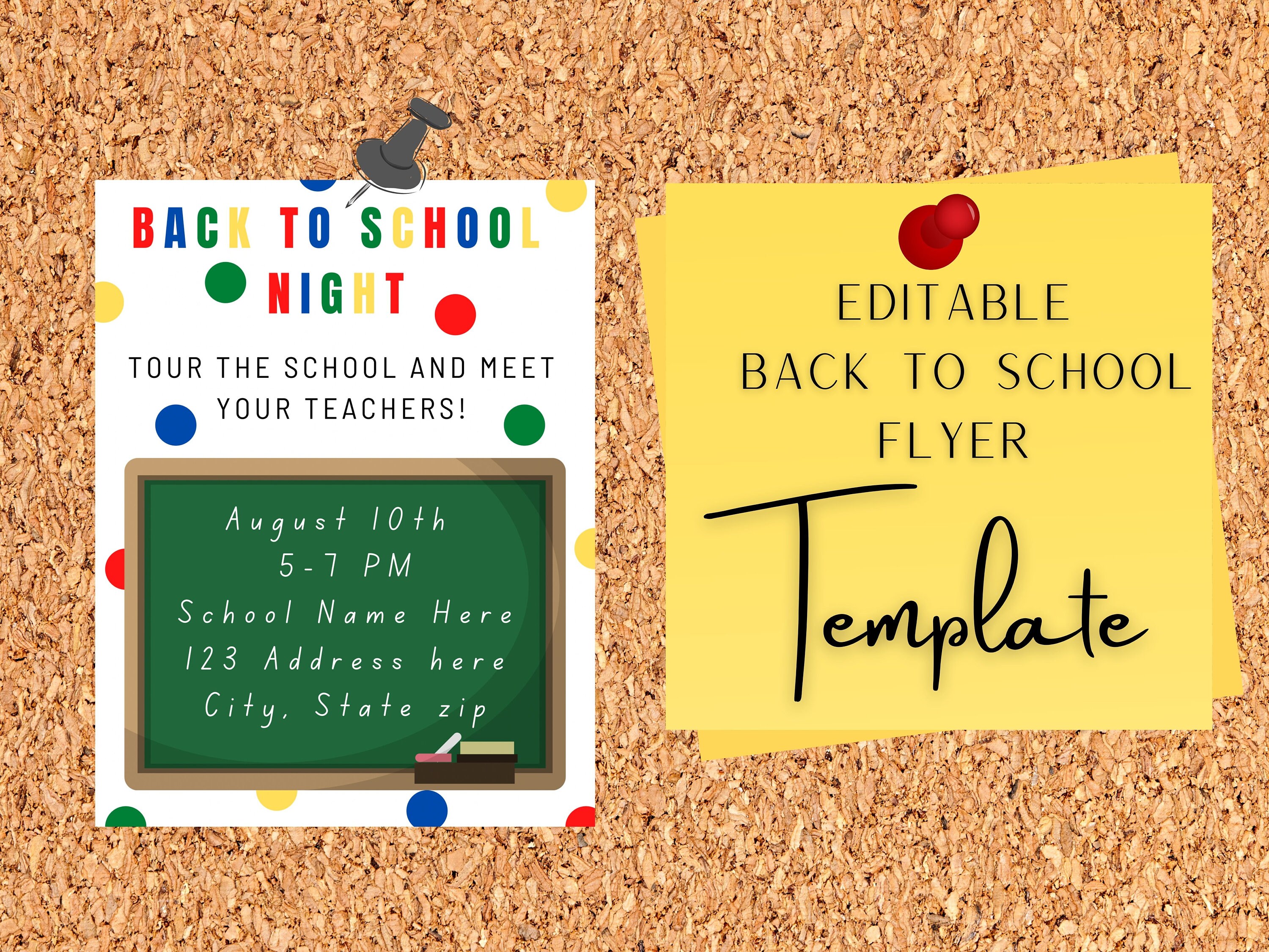 Back To School Night Flyer Template