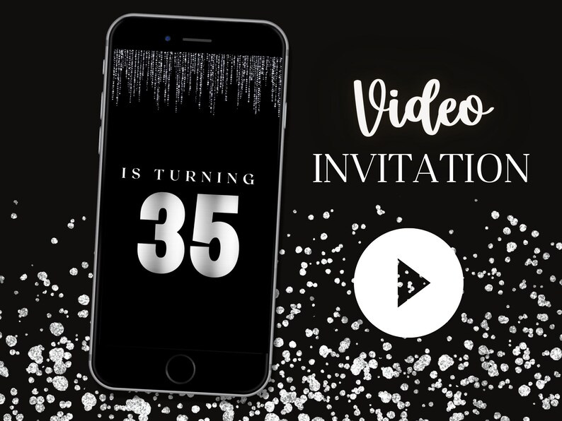 Animated Birthday Invitation Video Party Invitation With - Etsy