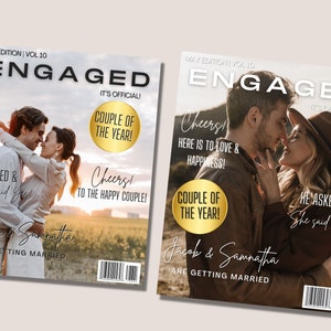 CUSTOM Magazine Cover, Digital File, Personalized Magazine Cover ...