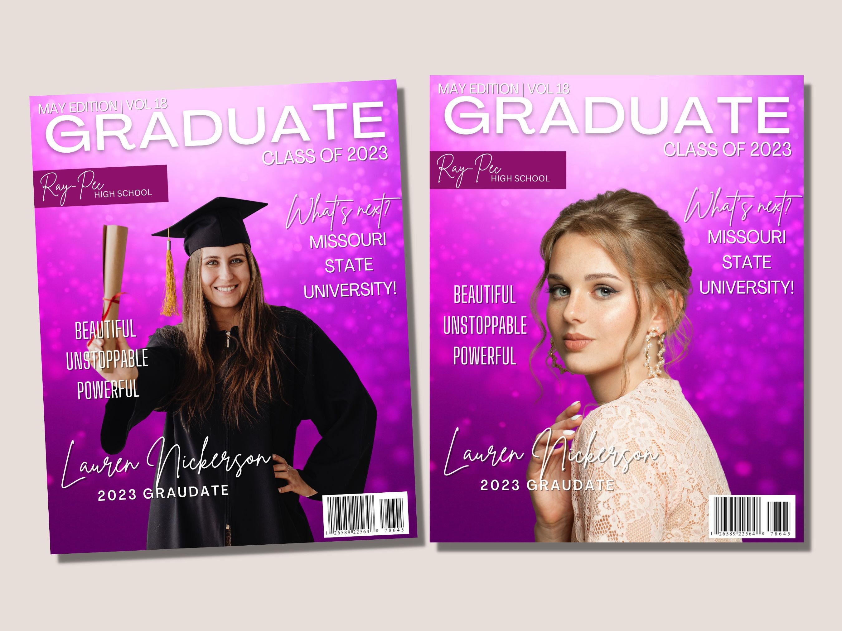 CUSTOM Magazine Cover, Digital File, Personalized Magazine Cover ...