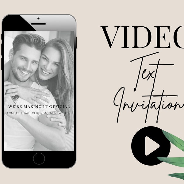 Animated Engagement Party Invitation - Etsy