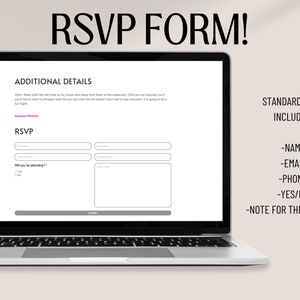 RSVP Tracking Website Add on Purchase, Mini Website, Rsvp Form, Video ...