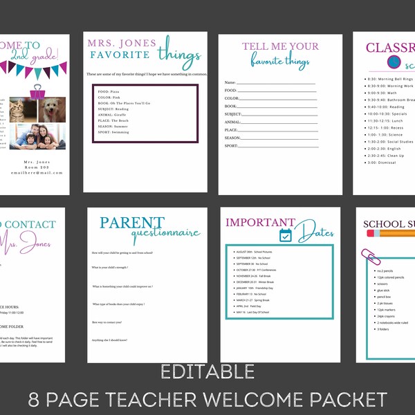 Welcome Packet - Etsy