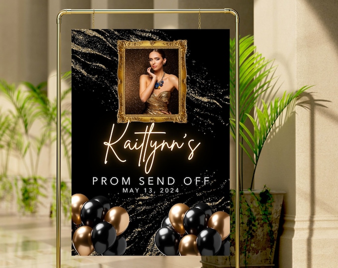 Prom Send off Welcome Sign Template, Welcome Sign Template, Canva ...