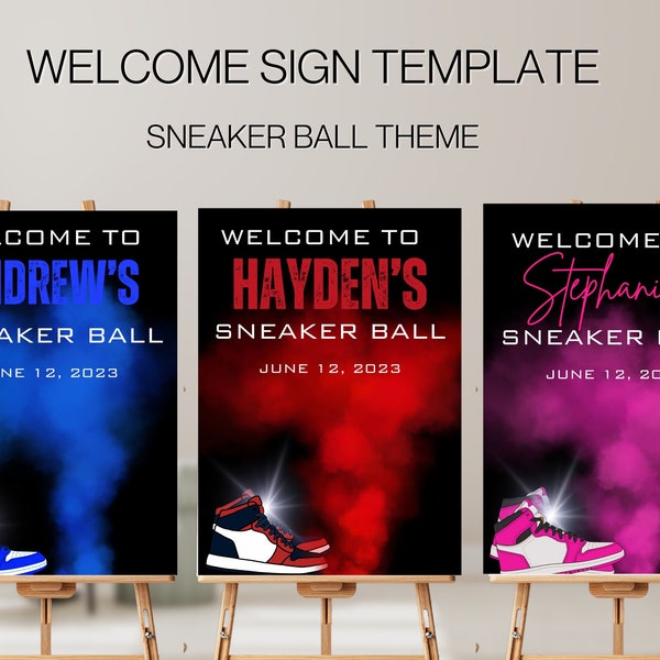 Printable Signature Sneaker Sign - Etsy