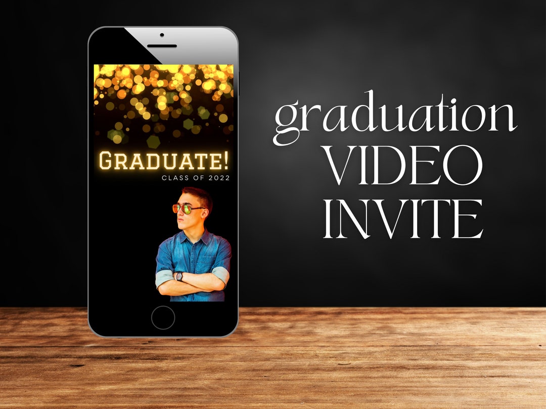 Graduation Party Video Invite, Animated Invitation, High School ...