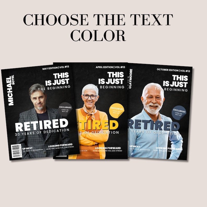 CUSTOM Magazine Cover, Digital File, Personalized Magazine Cover ...