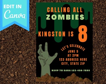 Zombie Invitation | Etsy