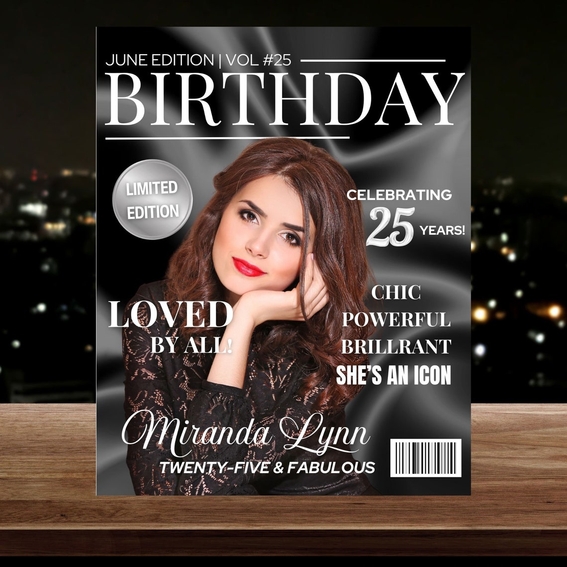 CUSTOM Magazine Cover, Digital File, Personalized Magazine Cover, Any ...