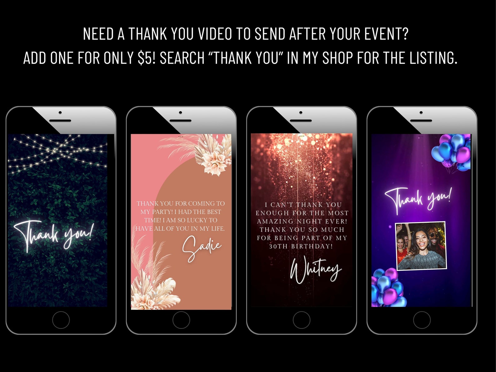 Movie Themed VIDEO Invite, Video Invitation, Movie and Dinner Invite ...