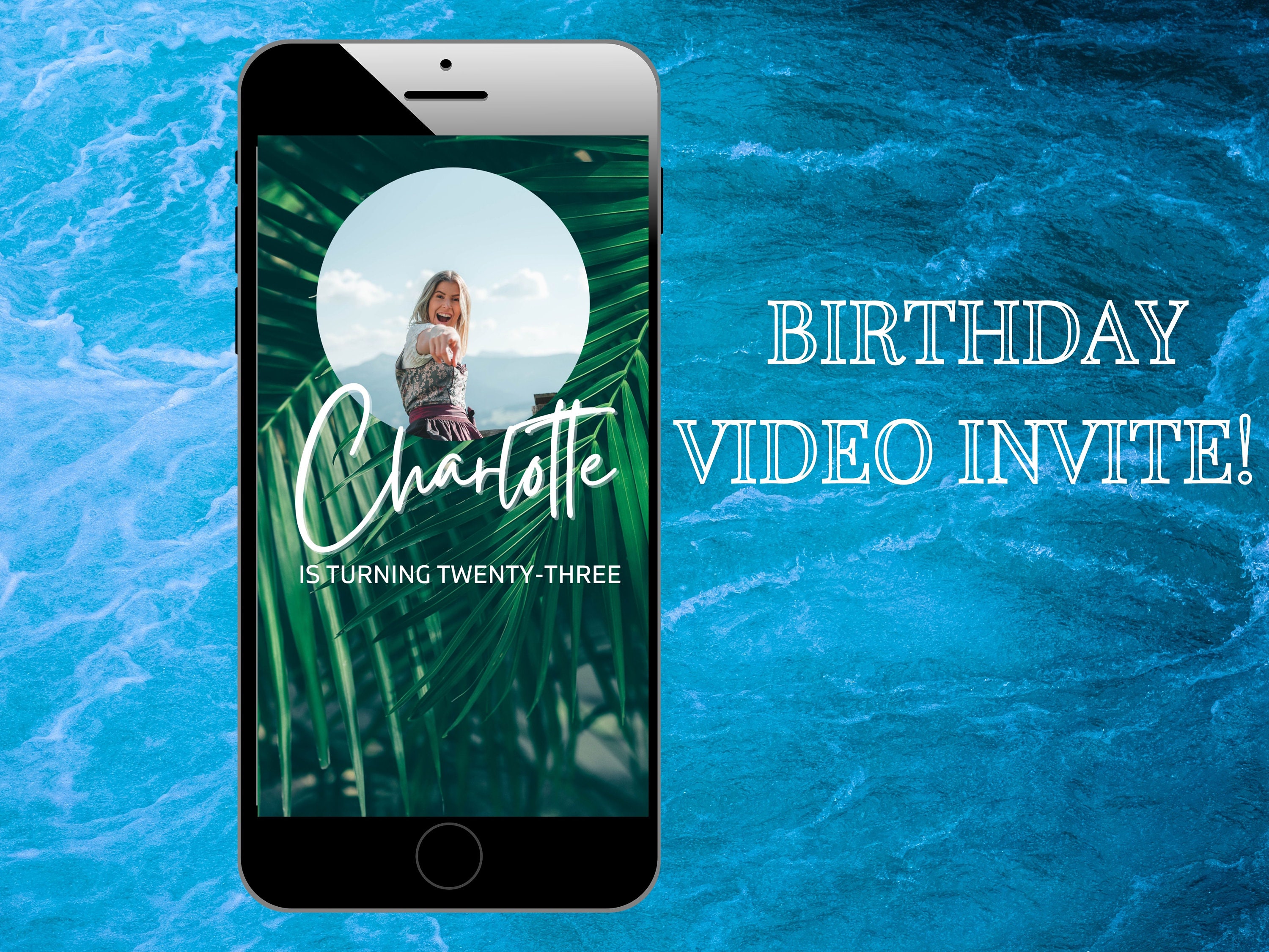 Animated Birthday Invitation Video Party Invitation With - Etsy