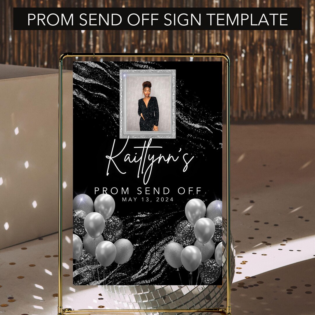 Prom Send off Welcome Sign Template, Welcome Sign Template, Canva ...
