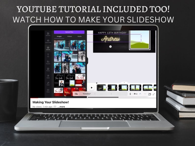 Slideshow Template Creat Your Own Slideshow Canva Template - Etsy