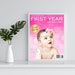 CUSTOM Magazine Cover, First Birthday Magazine Cover, First Birthday ...