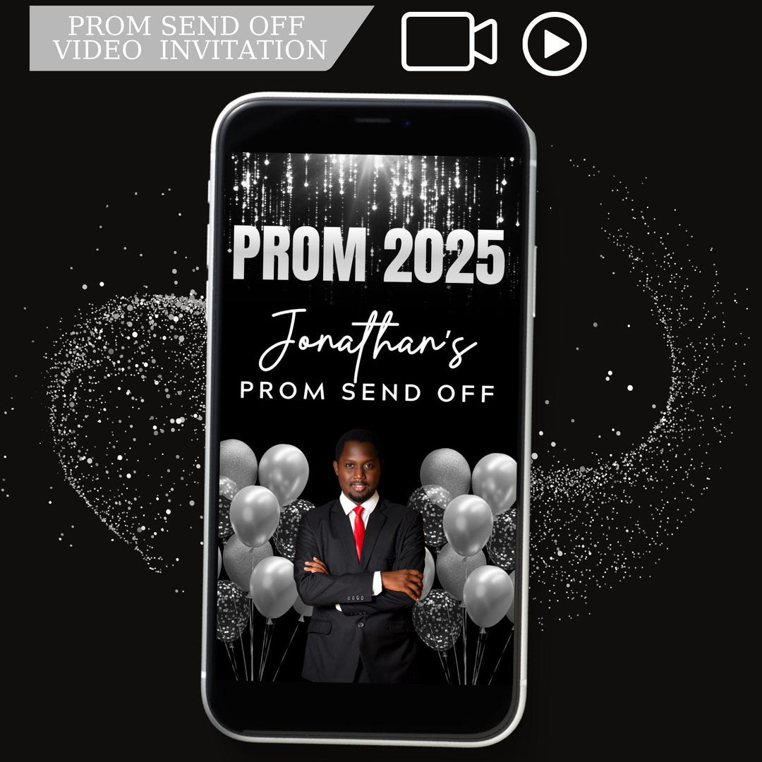 Prom Send off Video Invitation, Prom Send off Evite, Prom Send off ...
