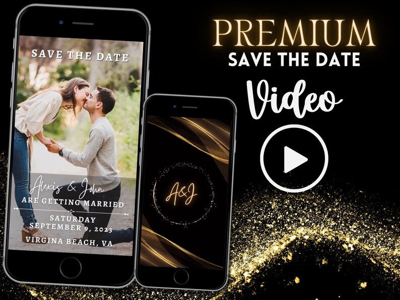 Premium Save the Date Video Save the Date Mobile Video - Etsy