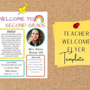 Meet the Teacher Editable Template Back to School Welcome - Etsy